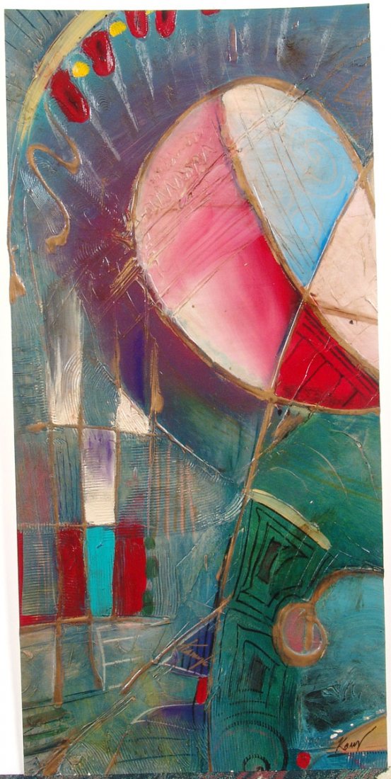 Original KAMY Mixed Media Surreal Abstract Painting