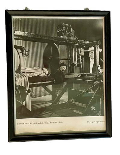 Photo Harry Blackstone And The Buzz Saw Illusion