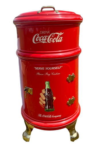 ROUND COCA-COLA ICE BOX COOLER (#0359) on Sep 03, 2022 | Preston ...