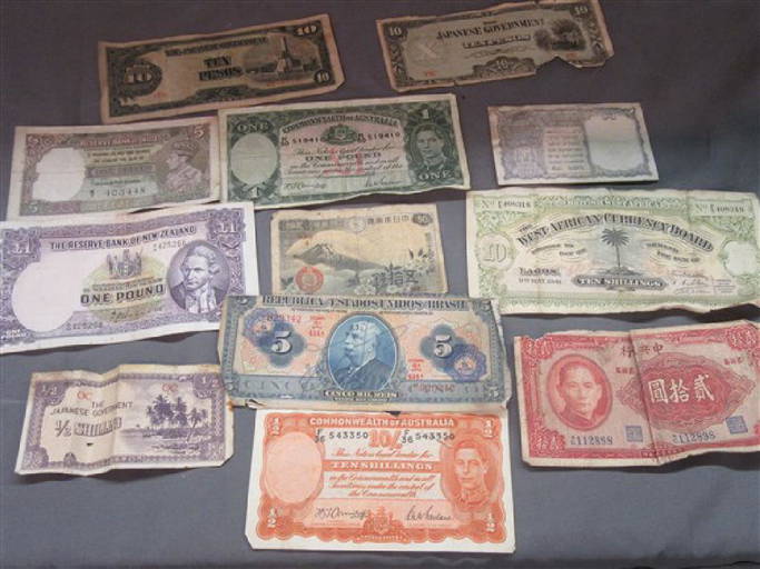 Mixed Circulated Foreign Paper Currency