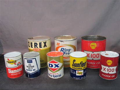 Eight Sunoco Cans