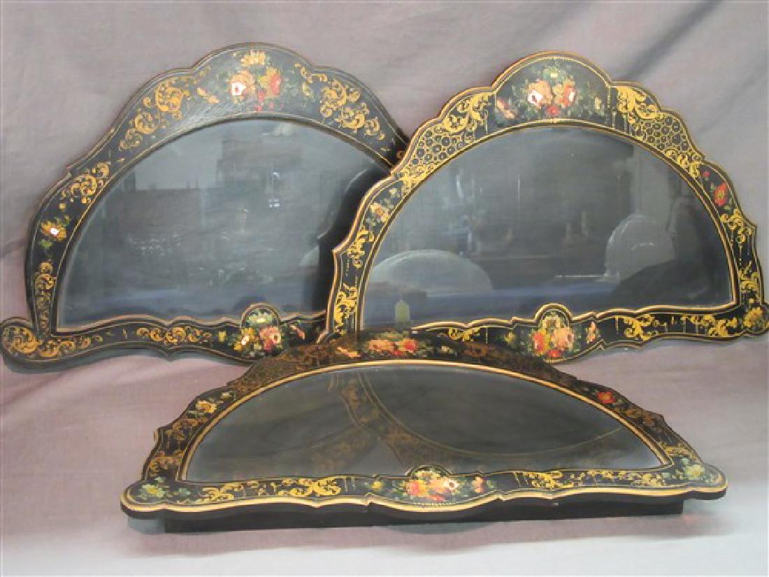 Three (3) Antique French Fan Display Cases