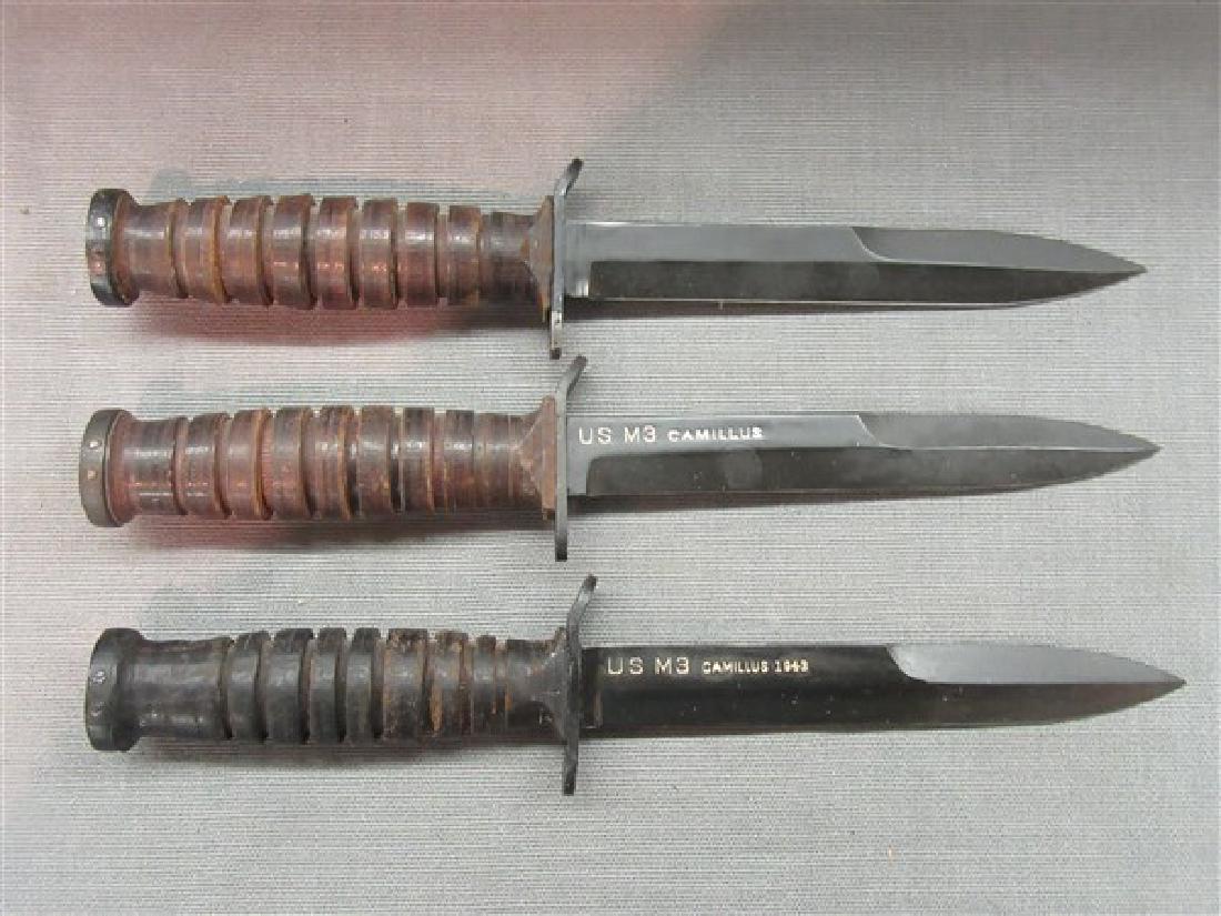 WW2 US M3 Camillus Trench Knife Collection