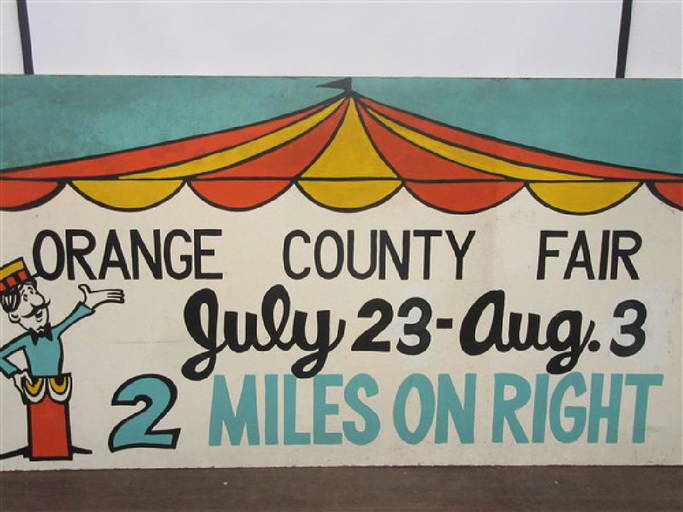 Vintage Orange County Fairgrounds Sign