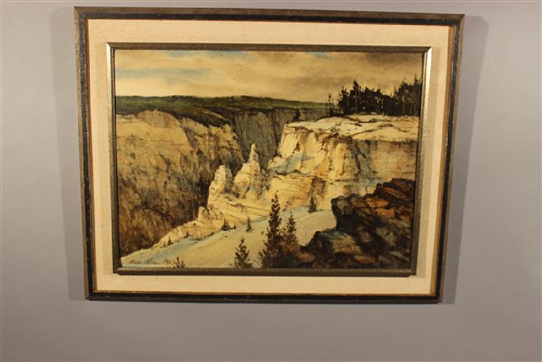 Marc Moon Watercolor " The Passing Years"