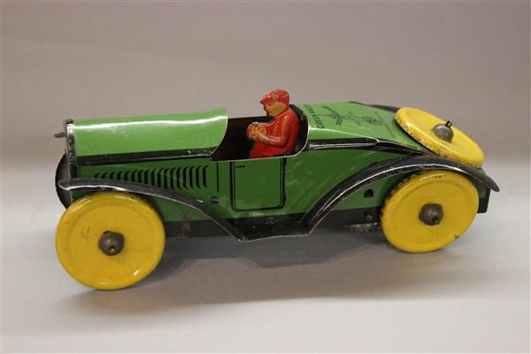 Strauss Green Racer Windup Race Car Toy
