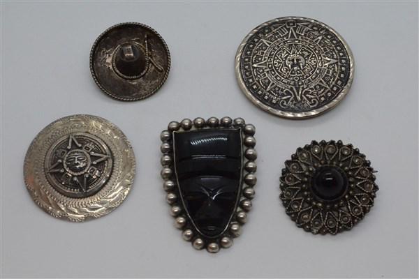 Vintage Sterling Silver Jewelry Pin Lot