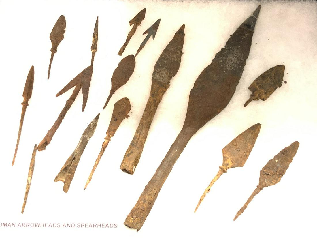 Private Owned Ancient Roman Arrow Heads & Spears