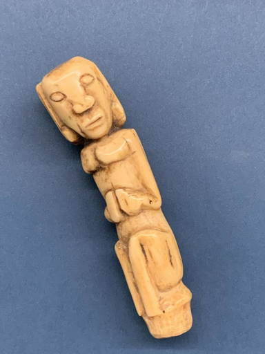 Antique Carved Bone Sword Handle