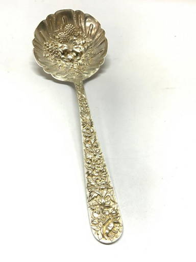 S. Kirk & Sons Sterling Silver Repousse. Fruit Spoon