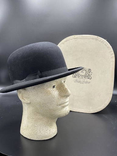 Vintage Brook's Brothers English Bowler Hat W/ Box