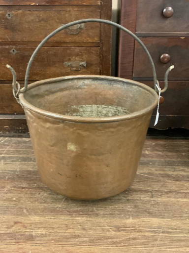 19th c. Large Copper And Iron Cast Iron Pail (#0293) on Feb 11, 2023 ...