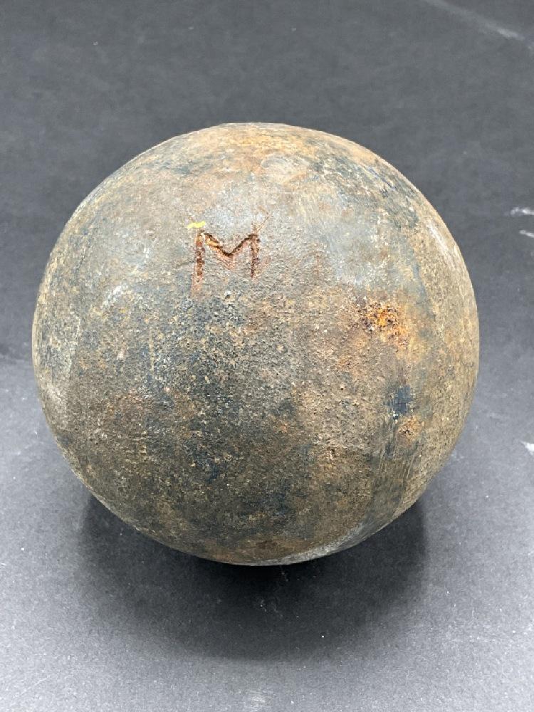 4" Antique Cannon Ball Auction