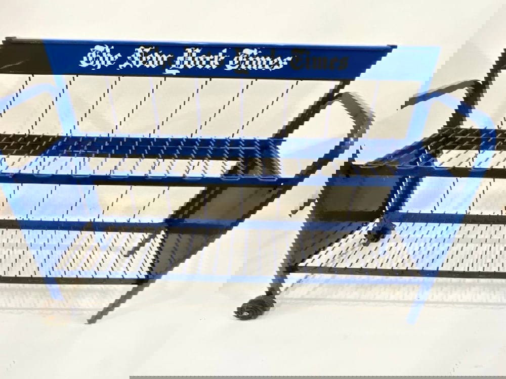 Ny Times Metal Newspaper Rack Auction
