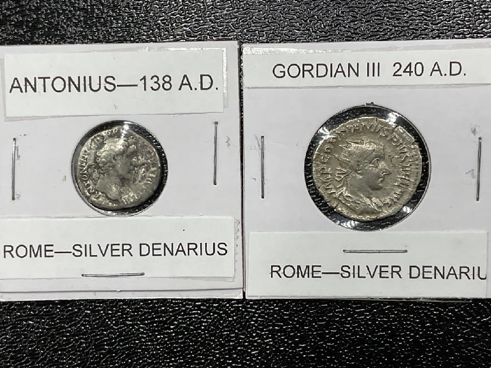 Lot Of 2 Ancient Roman Denarius