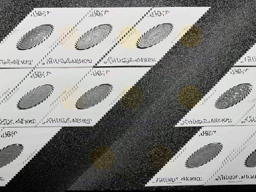 (8) U.s. Shield Nickels Auction