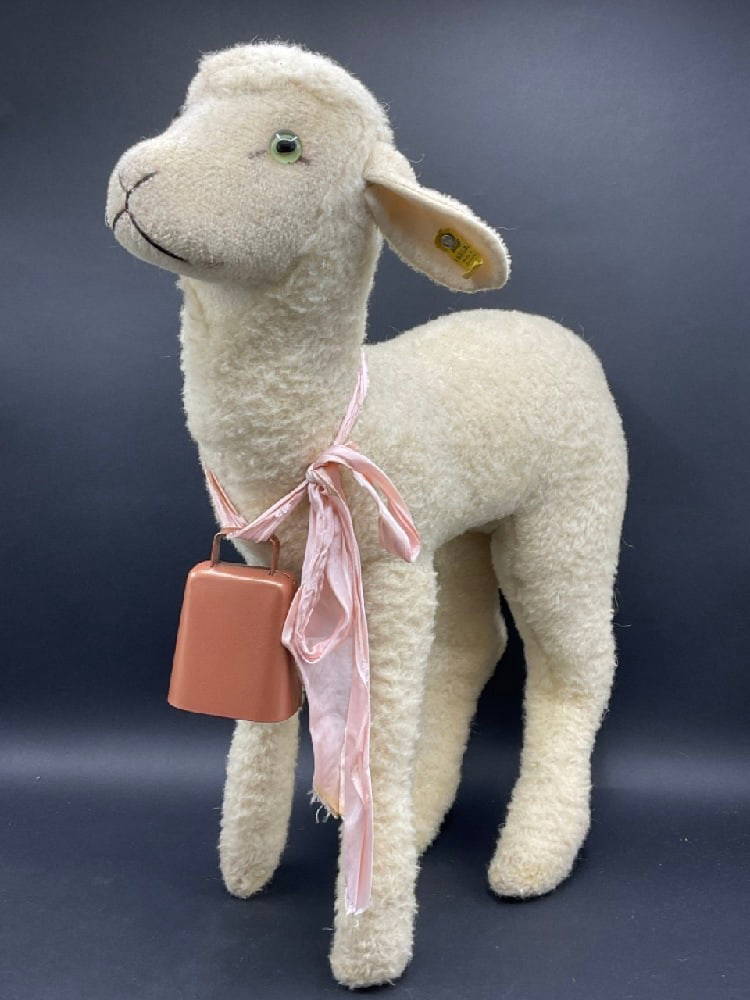 Huge 21" Vintage Steiff Sheep Auction
