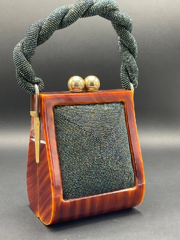 Vintage Bakelite Beaded Handbag Auction