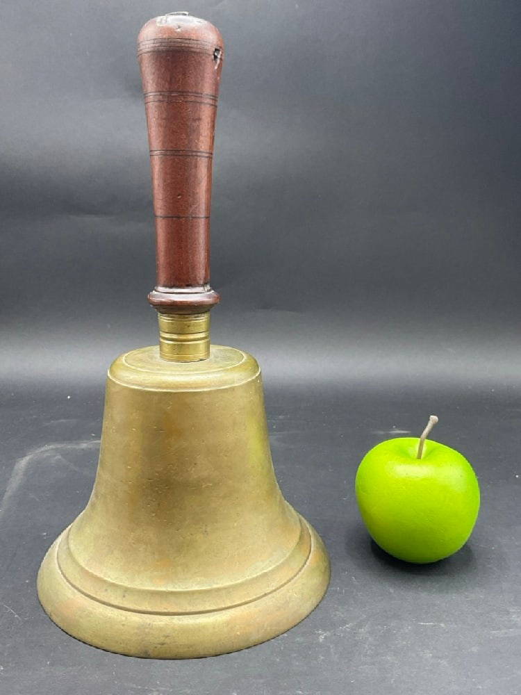 Brass #8 Railroad Conductors Hand Bell Auction