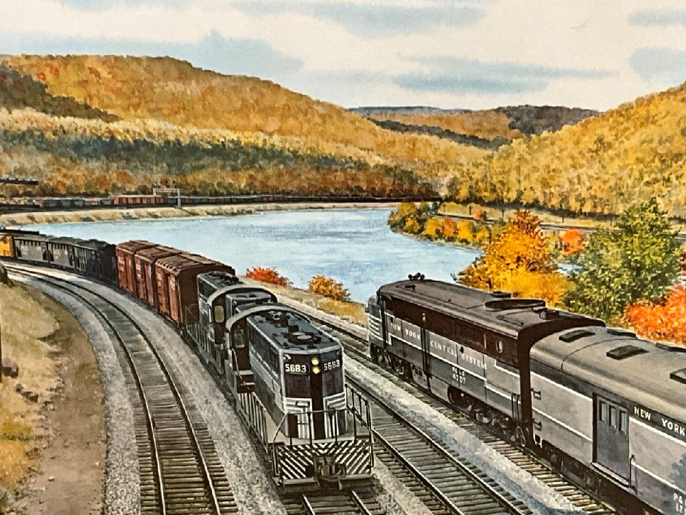 New York Central, Pittsburgh & Lake Erie Railroad Company From Original Painting By Howard Foss ...