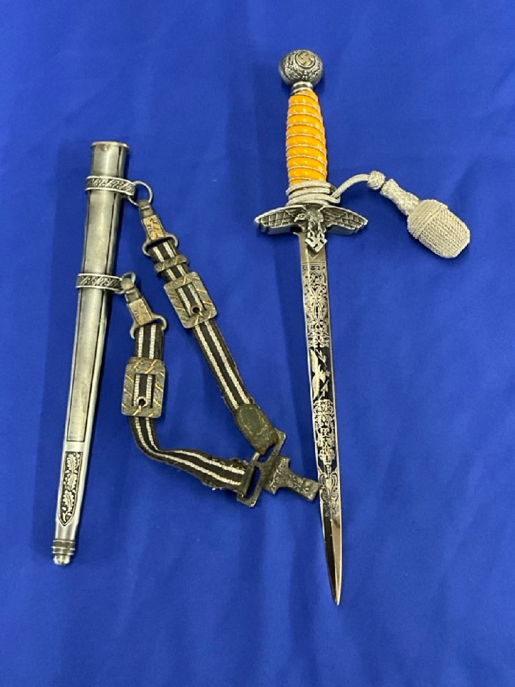 Ww2 German Dagger With Tassels And Sheath Auction