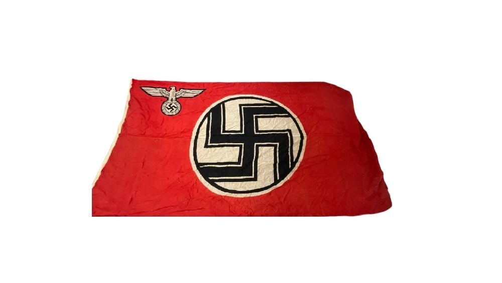 Large Wwii German State Service Flag 146?? X 86 Auction