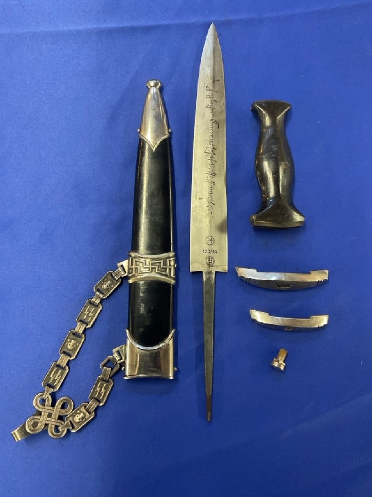 Wwii German Ss Honor Dagger With Scabbard