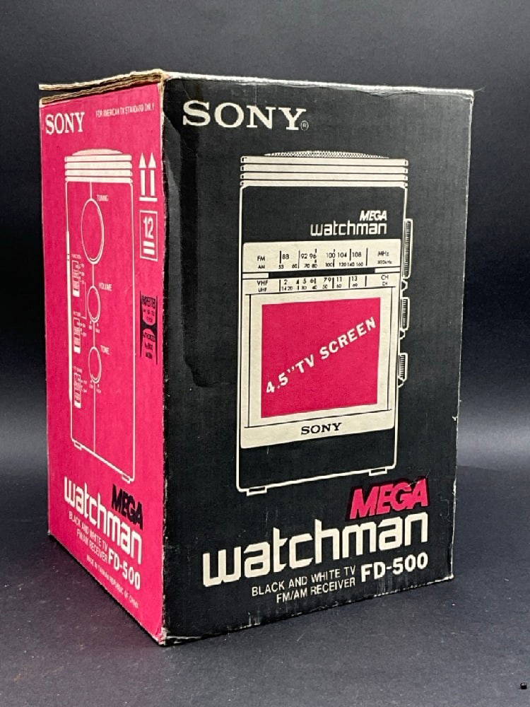 Vintage Sony Mega Watchman Fd-500 Auction
