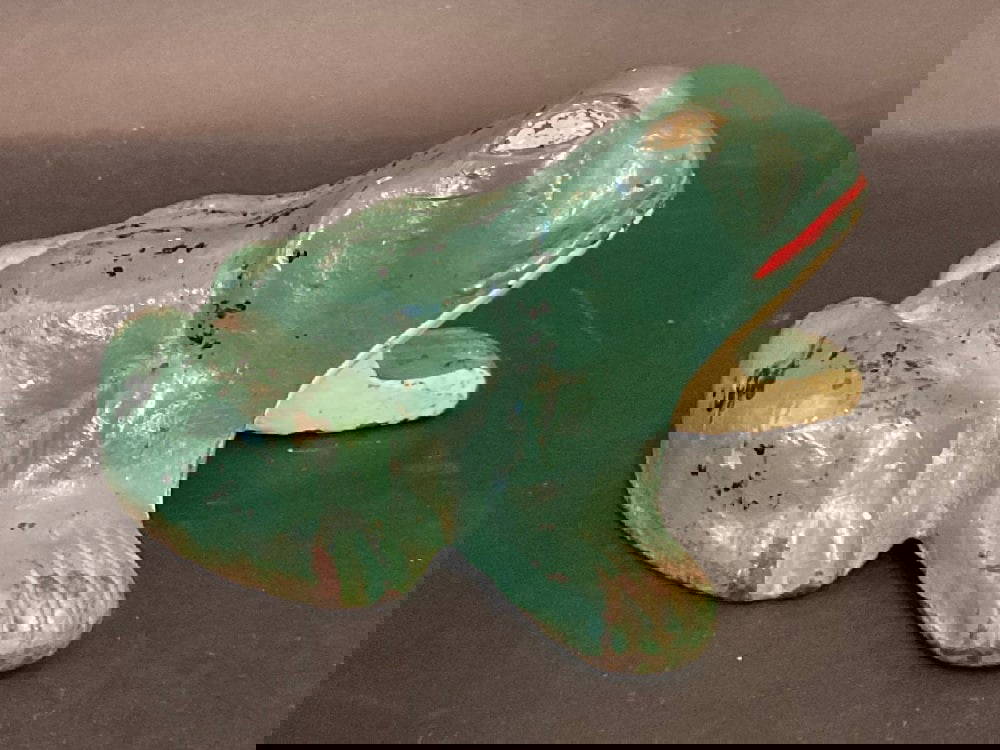 Antique Cast Iron Frog Doorstop Auction