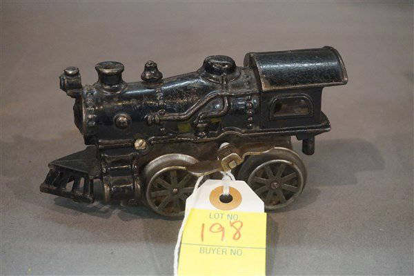 Antique Cast Iron Wind Up Toy Train
