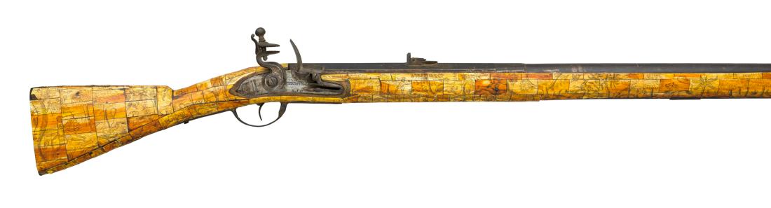 A 6 Bore Prussian Military Flintlock Rampart Gun,