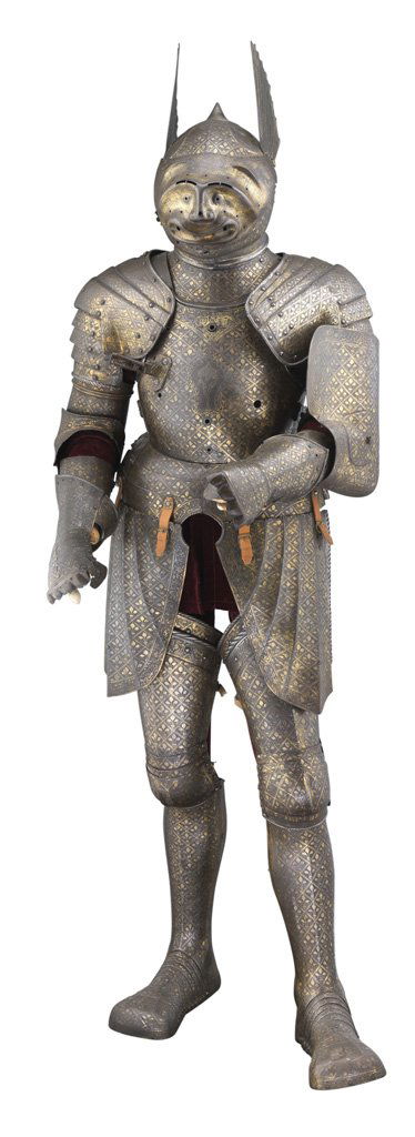 **A COMPOSITE CAP-A-PIE TOURNAMENT ARMOUR WITH LATER