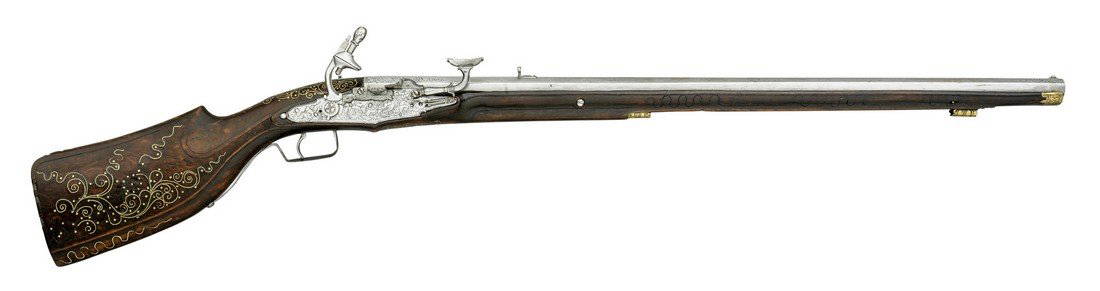 A Rare 24 Bore German Snap Lock Sporting Carbine After