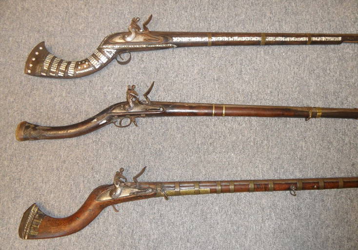 THREE AFGHAN FLINTLOCK MUSKETS (JEZAIL), 19TH - Jun 24, 2015 | Thomas ...