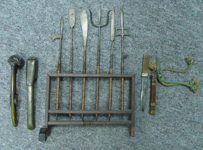A Miniature Display Of Chinese Hafted Weapons, 20th