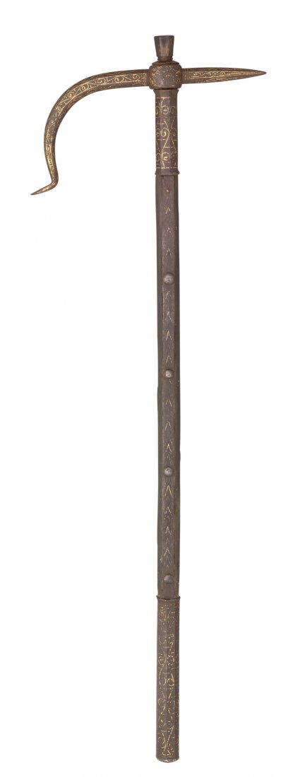 AN INDIAN WAR HAMMER, LATE 18TH/19TH CENTURY with