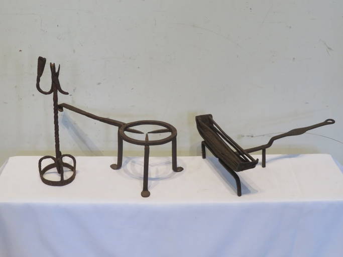 3 wrought iron pcs (#0167) on Apr 14, 2022 | Davies Auctions in IN