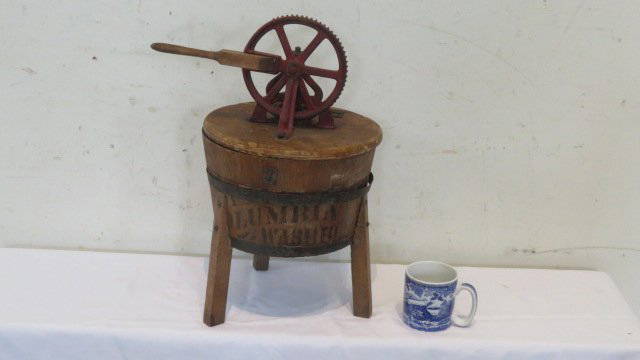 Wood & Iron Columbia Salesman's Sample Washing Machine Auction