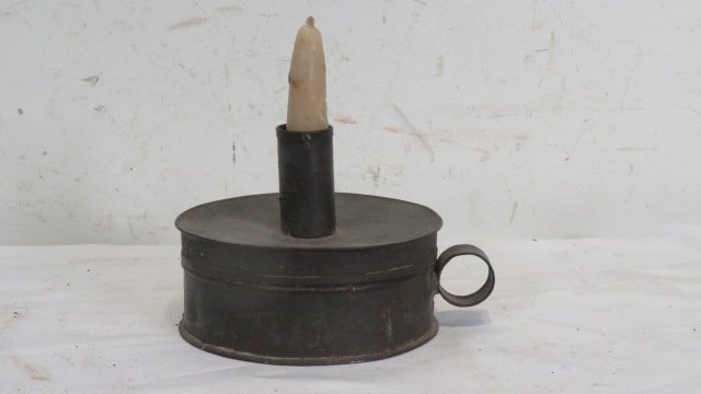 19th Century Tin Tinderbox With Striker And Snuffer Auction