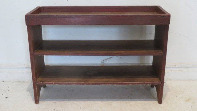 Painted Dry Sink, Bucket And Crock Bench Auction