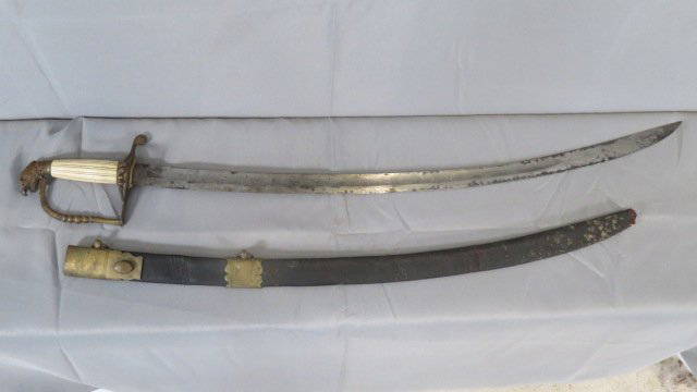 War Of 1812 Officer's Sword With Scabbard Auction