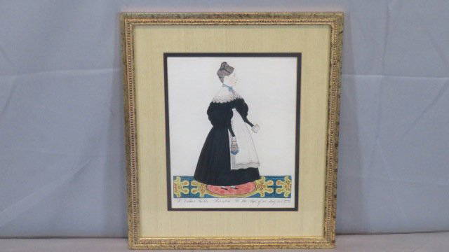 Framed Facsimile Of A Joseph H. Davis Watercolor