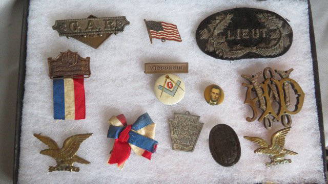 Framed Group Of Gar And Other Memorabilia