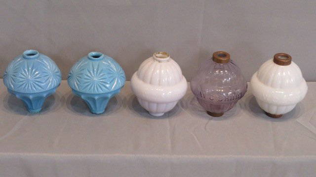 5 Glass Lightning Rod Balls Auction