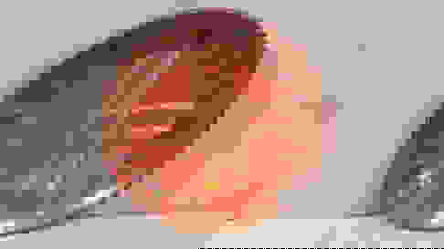 19th Century Pa Redware Plate With Yellow Slip & Unusual Black ...