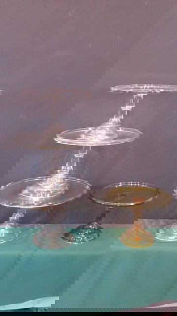 4 Early Apg Cake Stands Auction