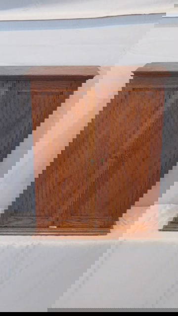 Oak Optometry Case With 20 Interior Drawers Auction