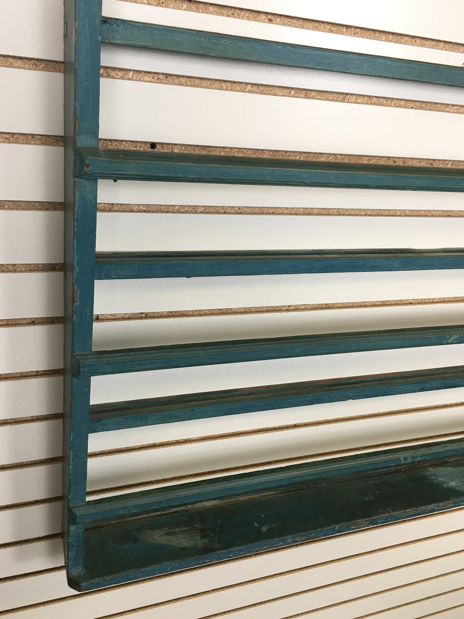 Hanging Rack/display Shelf, Blue Paint Auction