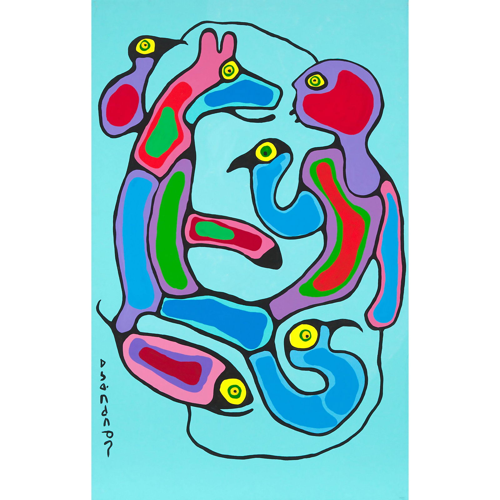 Norval H. Morrisseau, R.c.a. Anishinaabe (ojibwe),