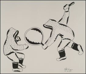 1405: Inuit Art PETER RAGEE, print